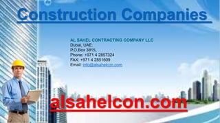 TYPES OF CONSTRUCTION COMPANIES | PPT