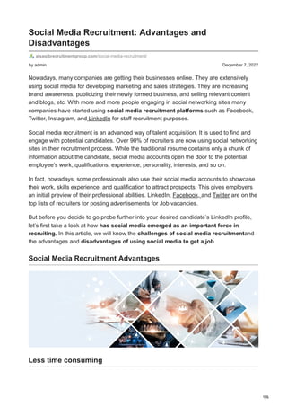 alsaqibrecruitmentgroup.com-Social Media Recruitment Advantages and ...