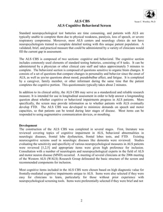 ALS CBS Manual Instructions - Revised | PDF