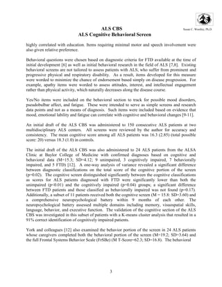 ALS CBS Manual Instructions - Revised | PDF