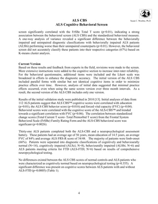 ALS CBS Manual Instructions - Revised | PDF