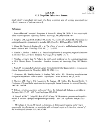 ALS CBS Manual Instructions - Revised | PDF