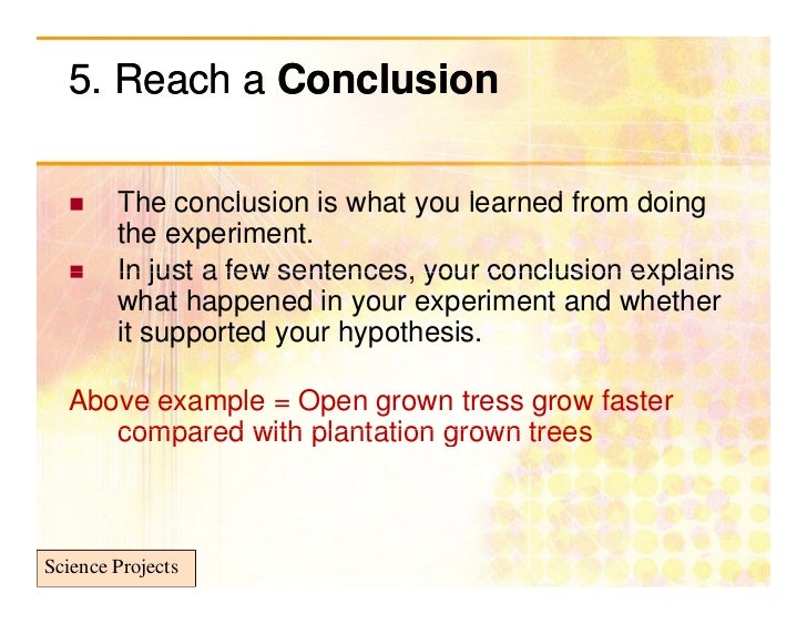  A Conclusion For A Science Project How To Write A Conclusion A 