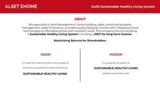 Alset E Home International Deck | PPT