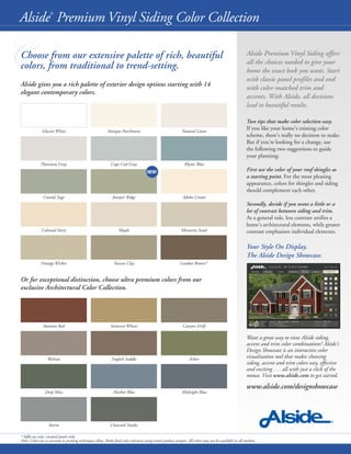Alside color-sell-sheet | PDF