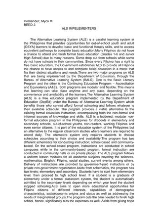 ALS IMPLEMENTERS. Doc. Luisito Cantos.docx