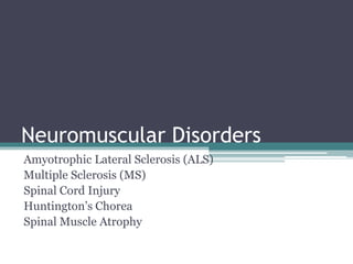 Neuromuscular Disorders | PPT