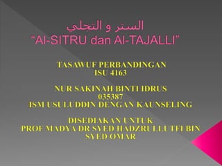 Al sitru Al Tajalli | PPTX