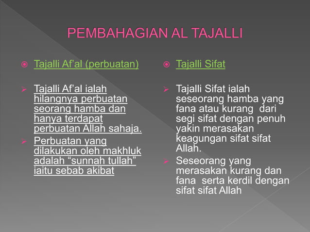 Al sitru Al Tajalli | PPT