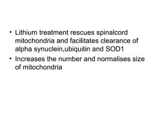 lithium in treatment of motor neuron disease | PPT