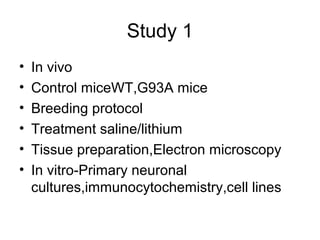 lithium in treatment of motor neuron disease | PPT
