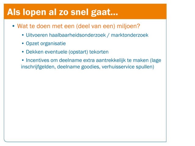 Als lopen al zo snel gaat... - ppt | PPT