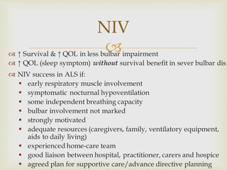 ALS and Noninvasive ventilation | PPT