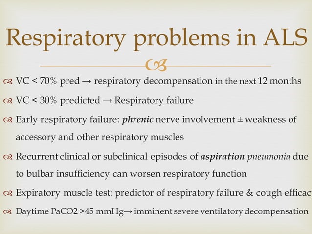 ALS and Noninvasive ventilation | PPT