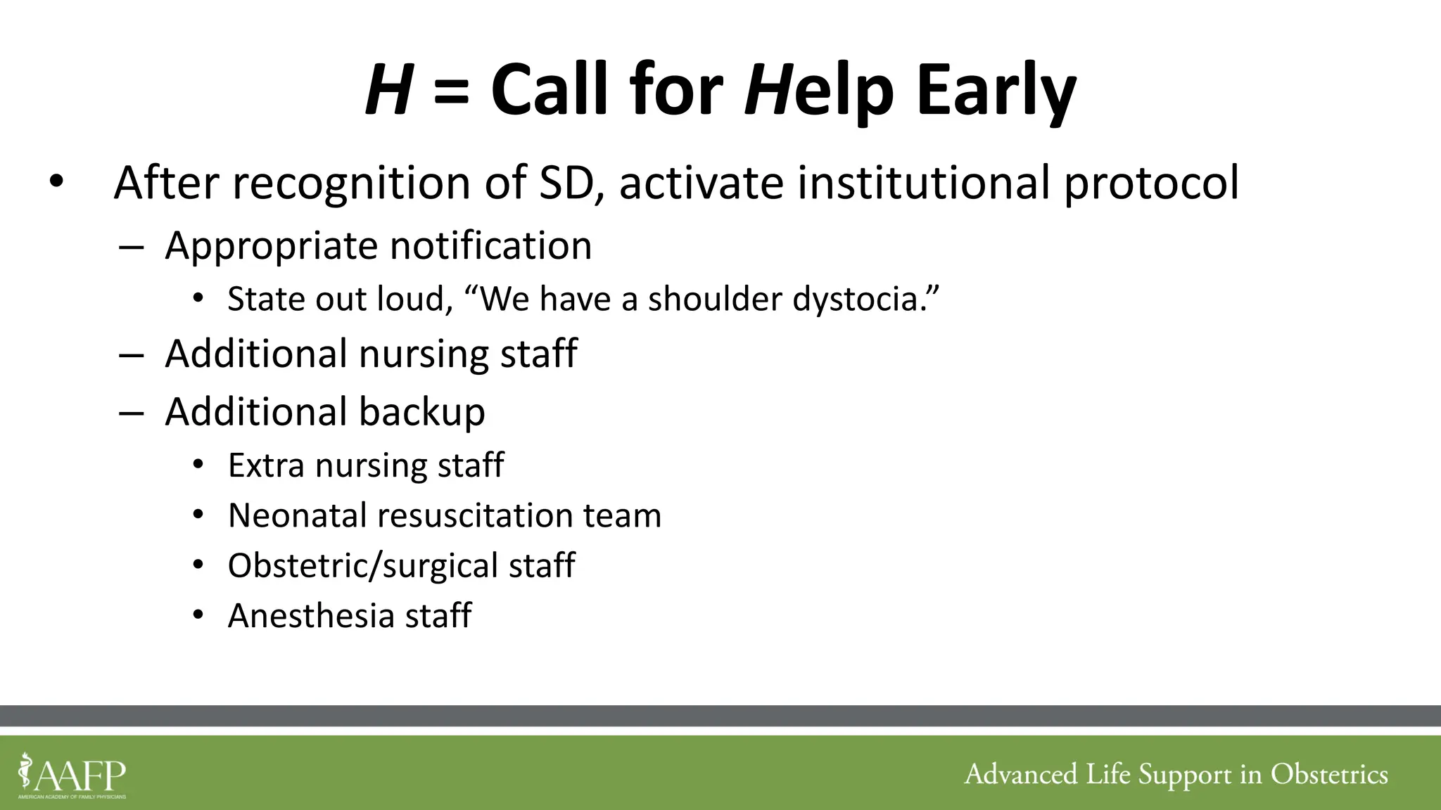 Obstetrics slide on shoulder dystocia and management | PDF