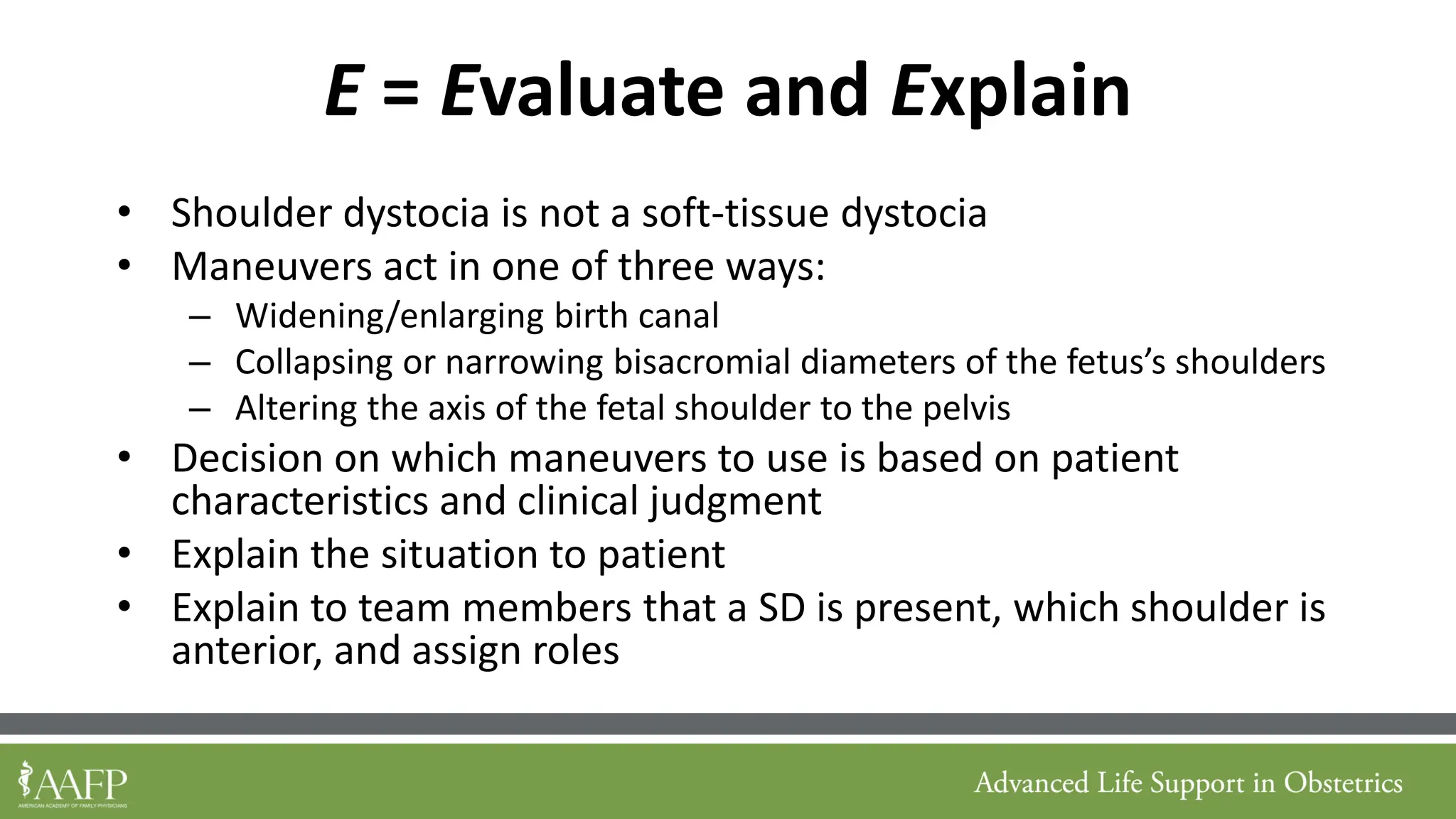 Obstetrics slide on shoulder dystocia and management | PDF
