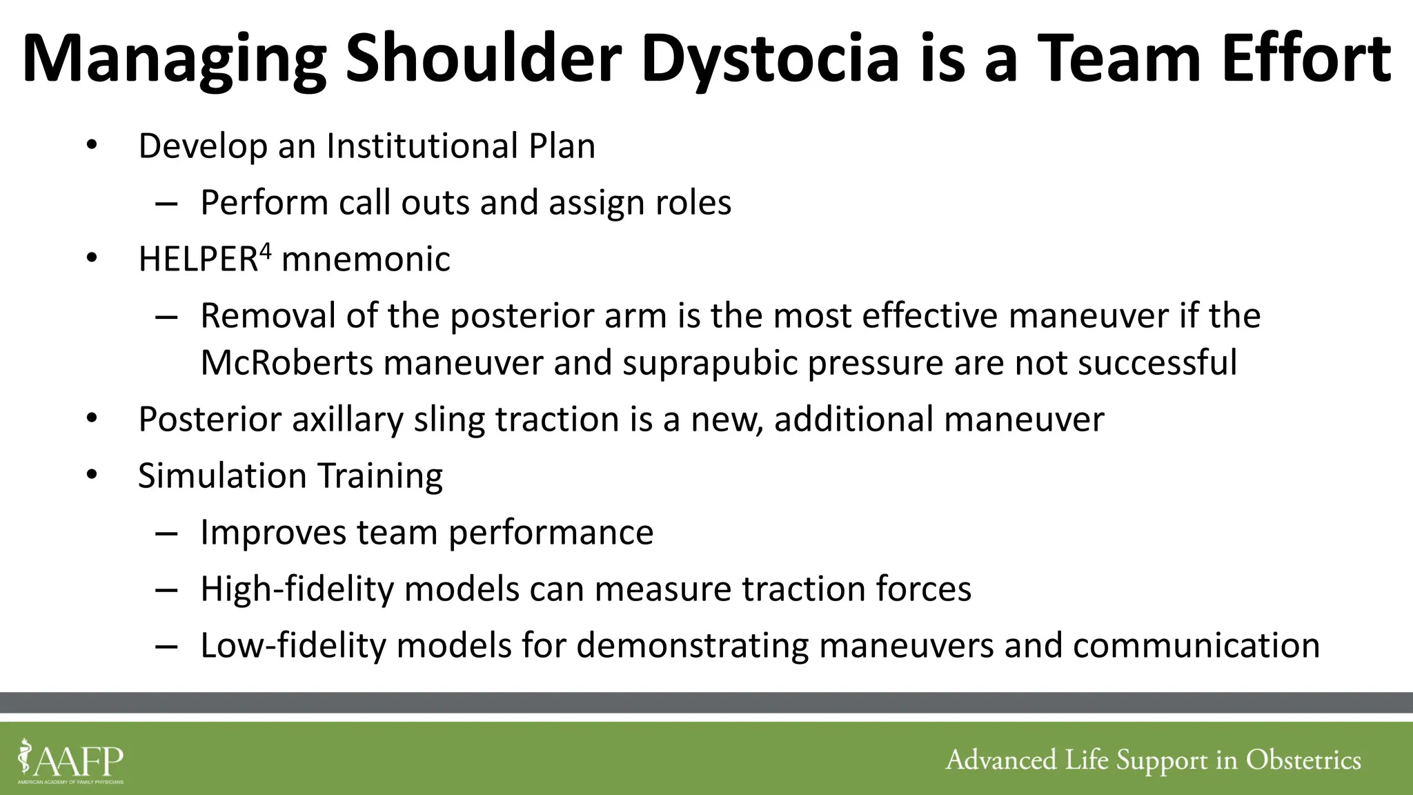 Obstetrics slide on shoulder dystocia and management | PDF