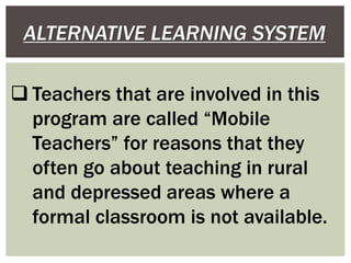 Alternative Learning System | PPTX