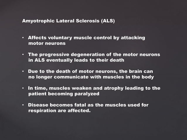 Als presentation | PPTX | Physical Therapy | Wellness