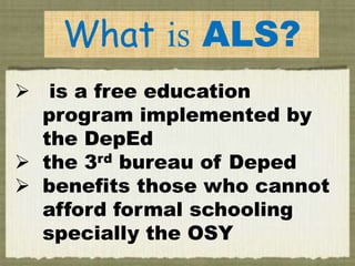 alternative learning system (als) | PPTX