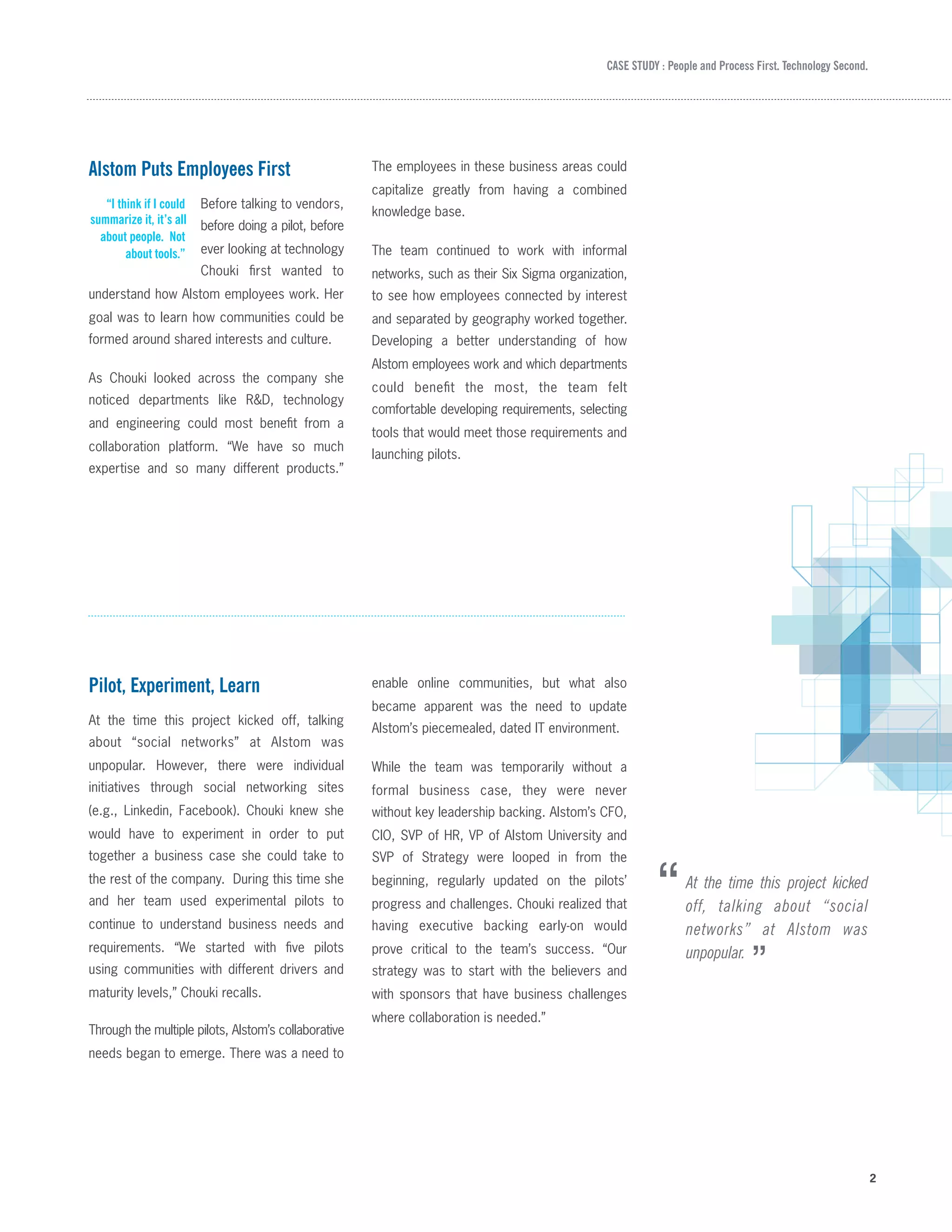Alstom: Case Study | PDF