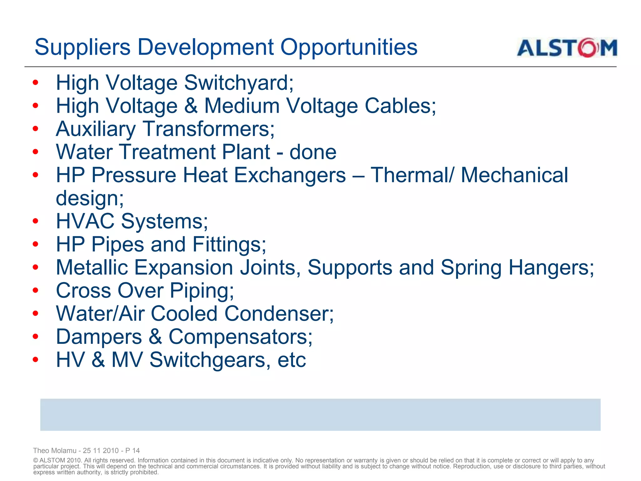 Alstom introduction theo molamu 2010 | PDF