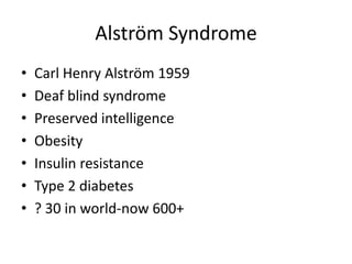 Alström syndrome | PPTX