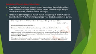 Al Sunnah sebagai dalil hukum dalam islam.pptx