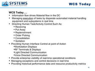 Warehouse Control System vs. Warehouse Management System | PPT