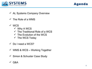 Warehouse Control System vs. Warehouse Management System | PPT