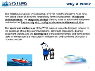 Warehouse Control System vs. Warehouse Management System | PPT