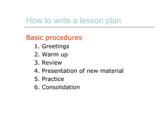 JET JHS LESSON PLANNING ORIENTATION | PPT