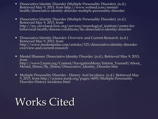 Dissociative Identity Disorder | PPT