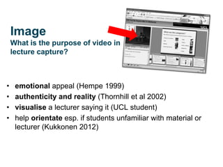 How to augment and repurpose lecture capture videos | PPTX | Web Conferencing | Computer ...