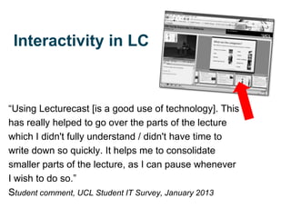 How to augment and repurpose lecture capture videos | PPTX | Web Conferencing | Computer ...