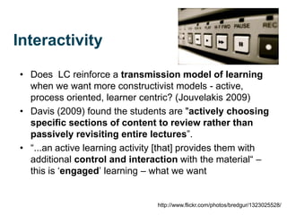 How to augment and repurpose lecture capture videos | PPTX | Web Conferencing | Computer ...