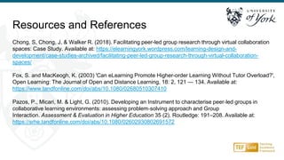 Facilitating peer-led group research | PPT