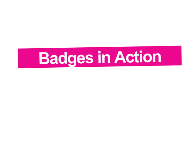 ALT Open Badges Presentation | PPT