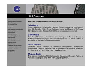 Alt Presentation | PPS