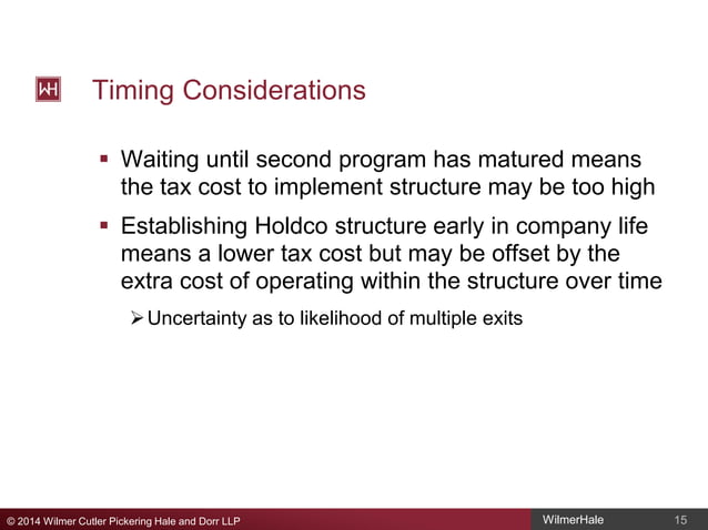 Alternative Structures for Life Sciences Companies: The LLC Holding ...