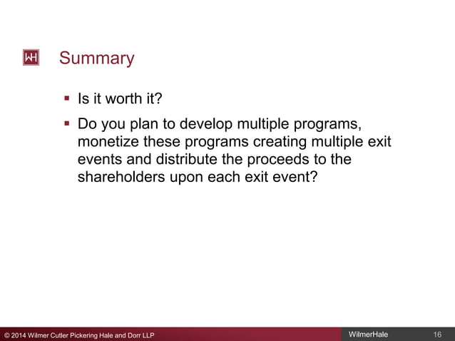 Alternative Structures for Life Sciences Companies: The LLC Holding ...