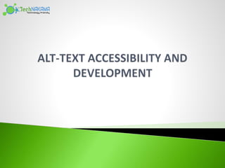 Alt text accessibility and development | PPT