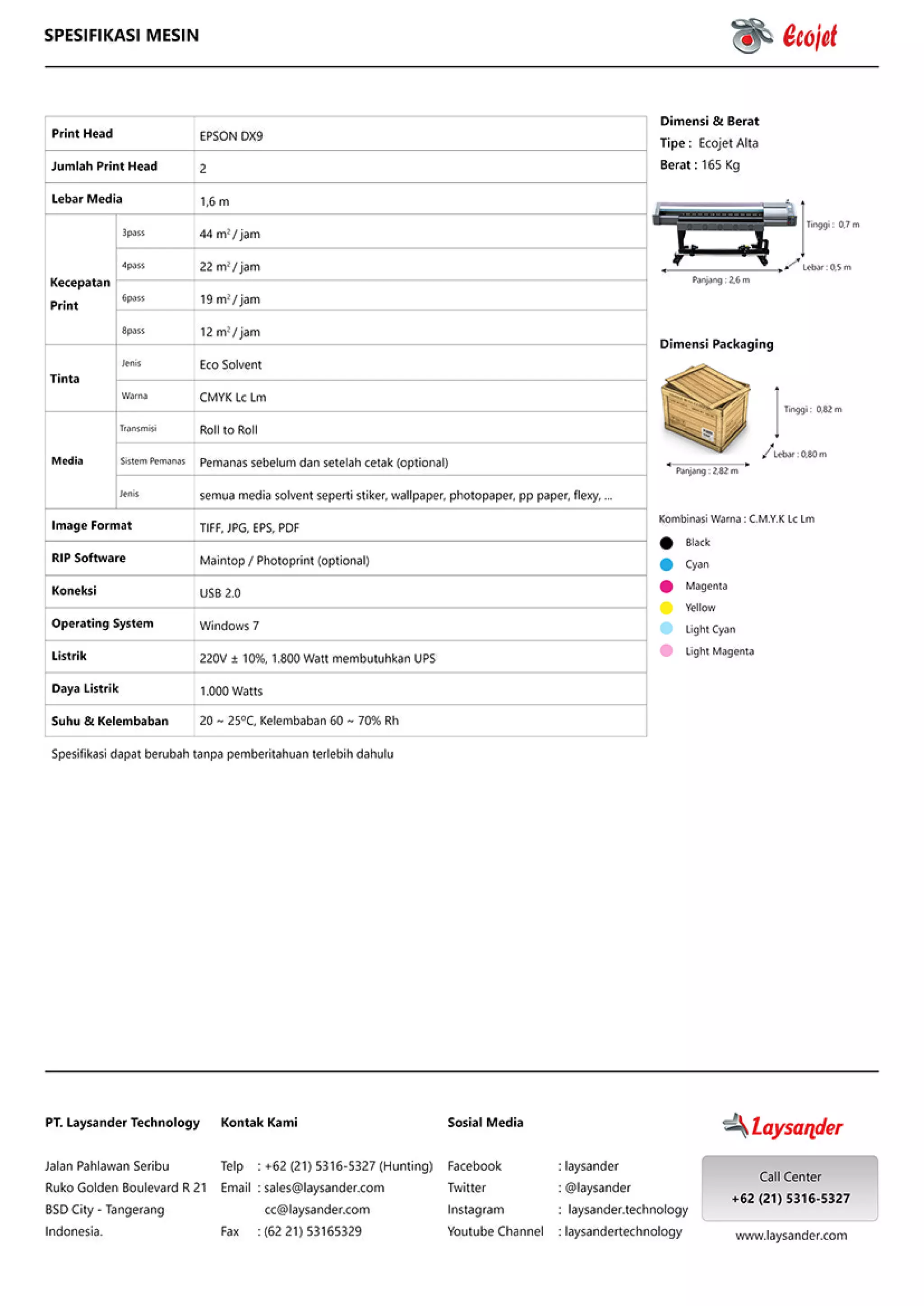 Mesin Digital Printing Alta x9 | PDF