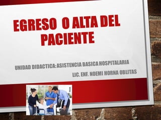 PROCESO DE ALTA DEL PACIENTE DEL HOSPITAL | PDF