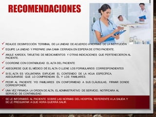 PROCESO DE ALTA DEL PACIENTE DEL HOSPITAL | PDF