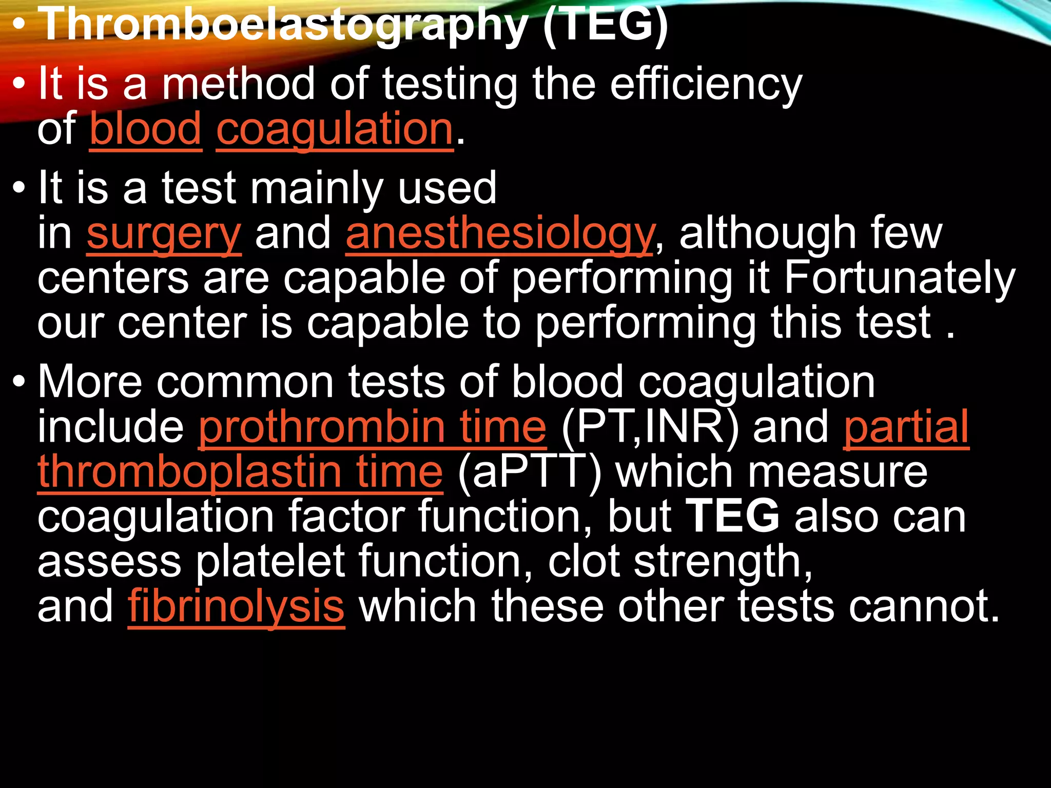 Perioperative bleeding and Hemostasis | PPTX