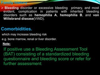 Perioperative bleeding and Hemostasis | PPTX
