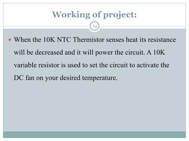 Temperature Controlled Dc fan Using op AMP..... And Also With Circuit ...