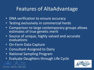 Alta Genetics Sire Selection | PPTX