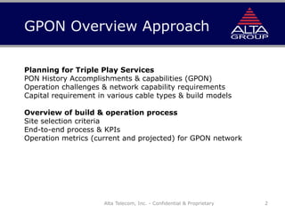 Alta Gpon | PDF